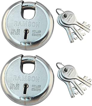 Ramson Lock and Keys Door Lock for Home Shackle Padlock 80mm with 3 ...