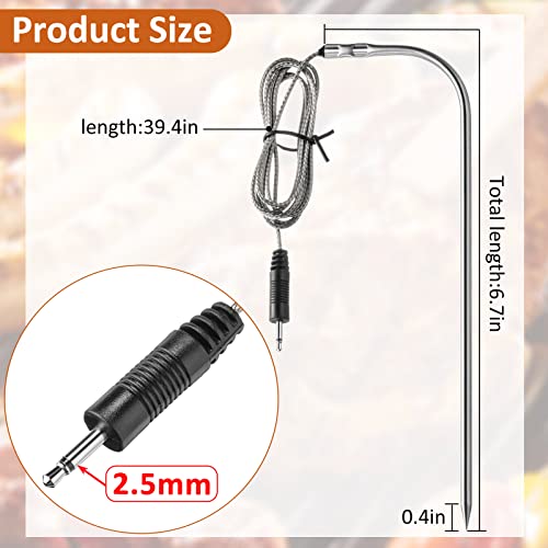 Snapklik.com : 3 Pieces Waterproof Meat Temperature Probe Pellet Grill ...