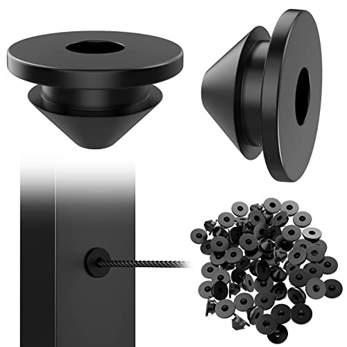 Snapklik.com : BLIKA 100 Pack Cable Railing Rubber Grommets For 1/8 5/ ...