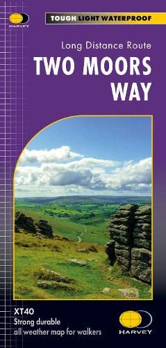 Two Moors Way: Trail map (Trail Map XT40): Amazon.co.uk: Harvey Maps ...
