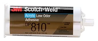 3M DP810 Scotch-Weld Low Odor Acrylic Adhesive, Tan Duo-Pak 1.7 Oz. Tube (Pack of 1): Industrial ...
