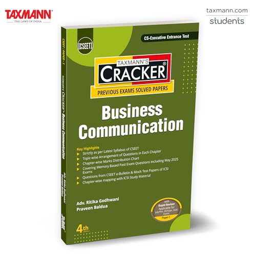 Taxmann's CRACKER Combo for CSEET Exams | New Syllabus | July /Nov ...