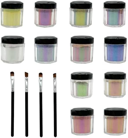 Chameleon Mica Powder - 5 Color Shifting Pigment Powder for Epoxy Resin ...