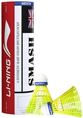 Buy Li-Ning Shuttle-Smash(WS) Smash Nylon Shuttlecocks (White) Online ...