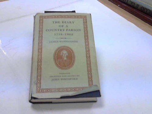 The Diary of a Country Parson: unknown author: Amazon.com: Books