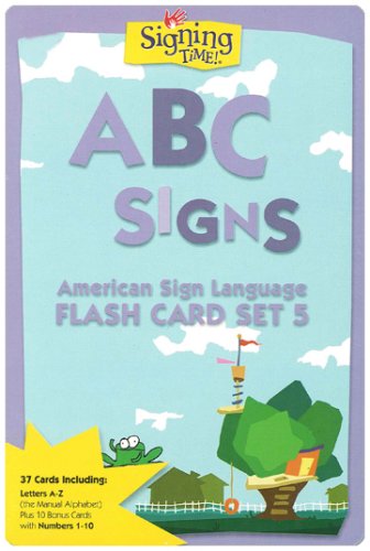 Signing Time! Flash Cards Volume 5: ABC Signs: Emilie de Azevedo Brown ...