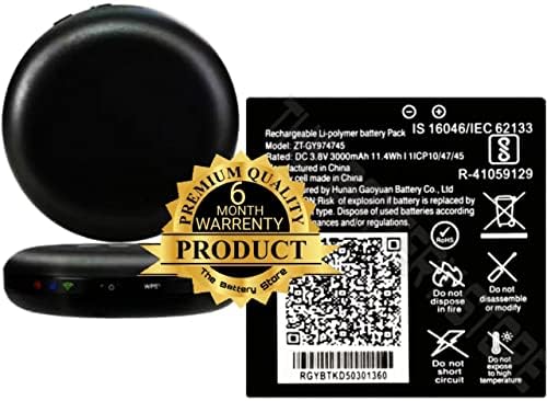 Original (ZT-GY974745) Battery for LYF Jio WiFi Dongle JMR815 Wireless ...