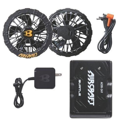 Amazon.co.jp: 【BURTLE】バートル エアークラフト 空調作業服 2025年モデル 24V AC09#78/マットブラック+AC09-1#35/ブラック u-style ...