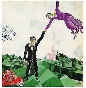 Amazon.com: Chagall 1972 Vintage Marc The Promenade Famous Lovers Color ...