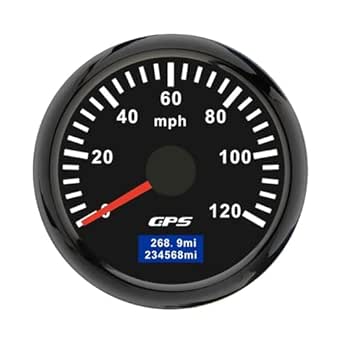52MM Digital GPS Tachometer Gauge MPH 7 Color Backlight Universal For ...