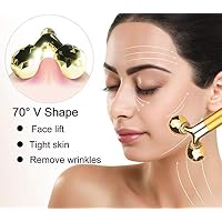 Amazon.com: Face Massager Roller Golden 3D Roller Electric Facial ...