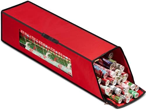 Amazon.com: Nakior Christmas Wrapping Paper Storage Container – Xmas ...