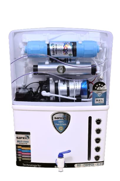 Safex Aqua Grand 9LTR RO+COPPER+B-12+ALKLINE+PH+SF+TDS CONTROLLER 7 ...