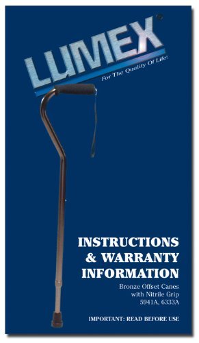 Amazon.com : Graham Field Lumex Adjustable Offset Canes - Nitrile Grip ...