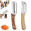 2pcs Multifunctional Peeler,Stainless Steel Peeler with Wooden Handle ...