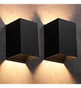 LEONLITE Integrated LED Cylinder Up Down Wall Light Outdoor, 100V-277V ...