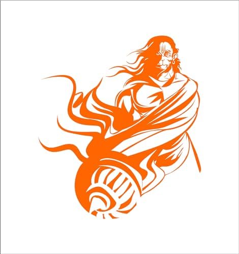 indnone® Hanuman Sticker for Car Sticker Stylish Vinyl Decal Sticker ...
