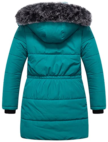 Snapklik.com : Girls Long Heavyweight Winter Coat Hooded Down Jacket ...