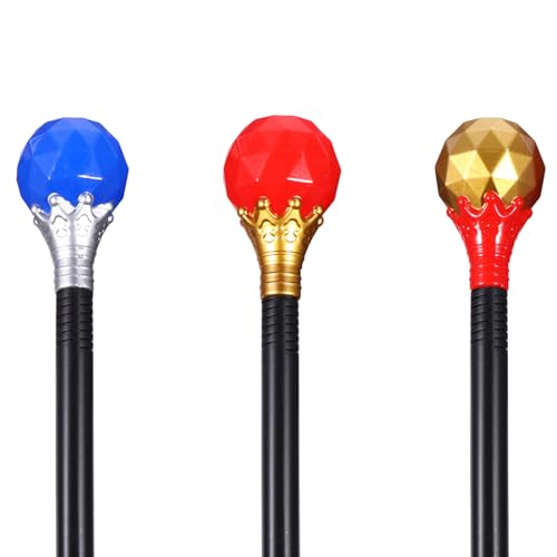 Beavorty 3pcs King Queen Scepter Wand Pharaohs Scepter Costume Wand ...