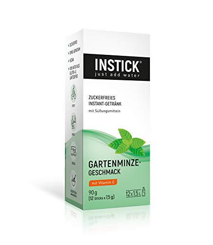 INSTICK | Zuckerfreies Instant-Getränk - Gartenminze | 12-er Packung ...