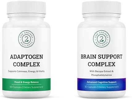 Amazon.com: 2nd Springs Mind & Body Support Bundle: Adaptogen Complex & Brain Support Formula ...