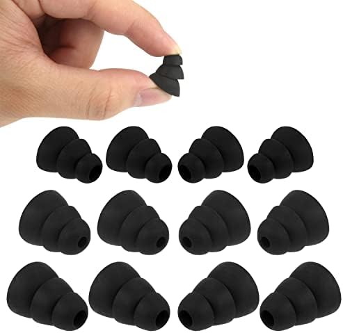 Amazon.com: TORMEN Triple Flange Replacement Ear Tips Sleeves, Conical ...