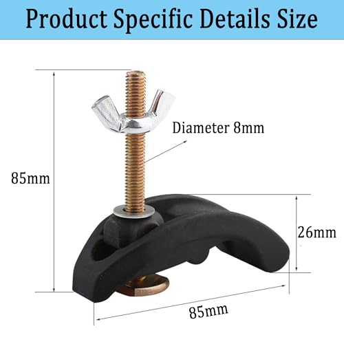 LONGHAO 2 Pieces T Nut Rail Splint T-Nut Rail Clamp Set T Nut Rail ...