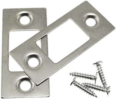Maxmoral 2pcs Deadbolt Strike Plate Door Backplate with Mounting Screws ...