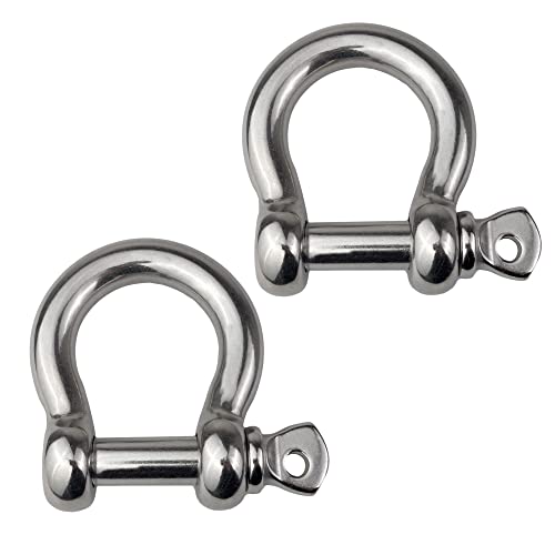GATE14 Stainless Steel Shackle with Removable Screw Pin, Zither Shape ...