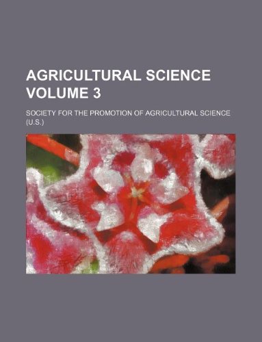 Agricultural Science Volume 3 : Amazon.in: Books