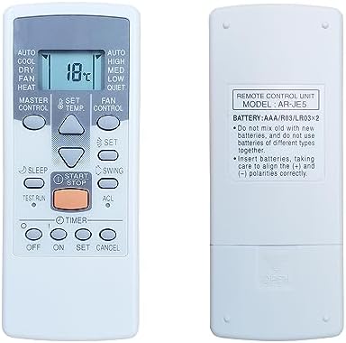 Buy TECVITY® Remote No.AR-JE5 Replacement for O General Split AC ...