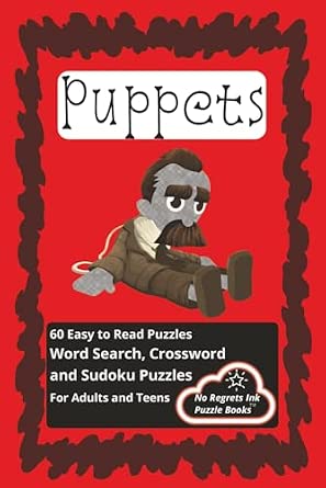 Puppets: Word Search, Crossword and Sudoku Puzzles with Easy to Read ...
