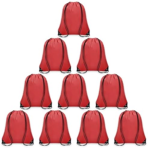 Amazon.com | Grneric 10Pcs Drawstring Backpack Bulk Cinch Bag ...