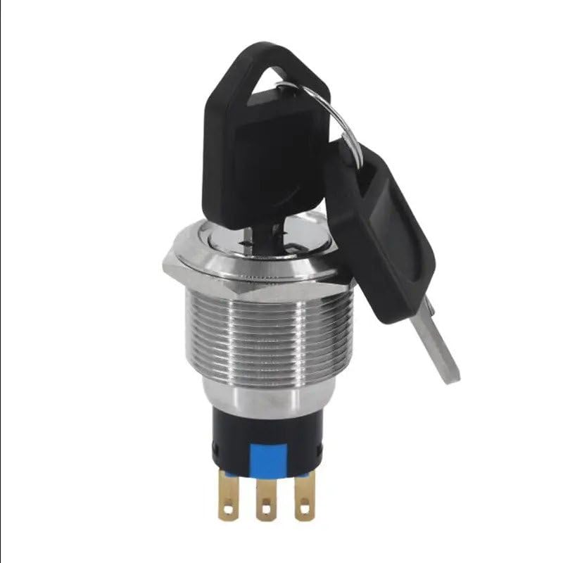 Buy Cizeron 16mm ON-OFF key switch, ignition switches, electrical key ...