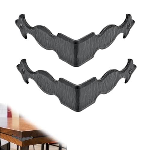 Amazon.com: 2 Pack - 4 Inch Metal Corner Bracket for Furniture - Black ...