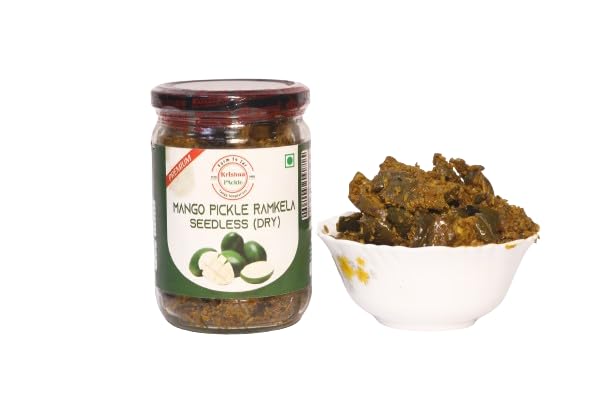 Shri Krishna Pickles Mango Pickle | Ramkela Mango Seedless (dry) | Less ...