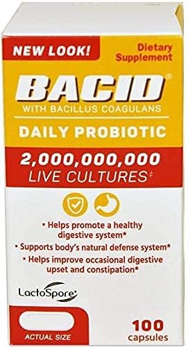 Amazon.com: Bacid Probiotic with Bacillus Coagulans for Digestive ...