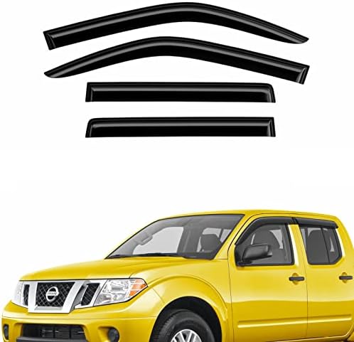 Amazon.com: Extra Durable Window Deflectors Tape-On Window Visors Rain ...