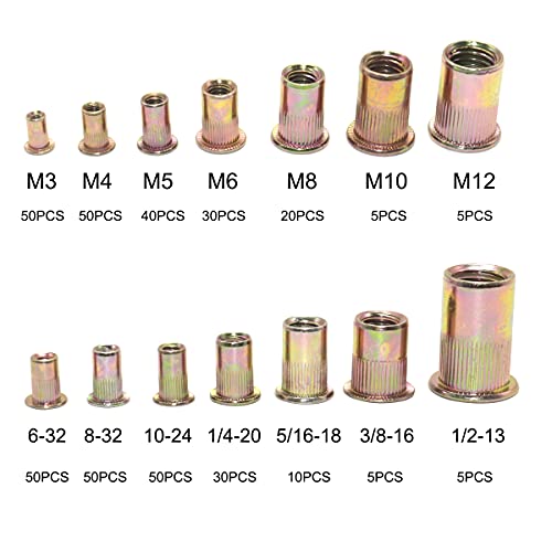 Snapklik.com : EilxMag Rivet Nut Tool Kit, 400pcs SAE & Metric Rivet ...