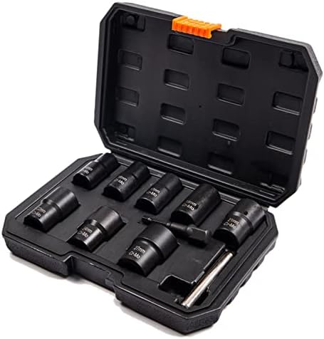 LONKER Bolt Extractor Set - 9 Piece Metric Bolt and Lug Nut Extractor ...