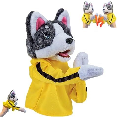 2024 New Kung Fu Animal Toy-Husky Gloves Doll Kung Fu Puppy Toy- Kungfu ...