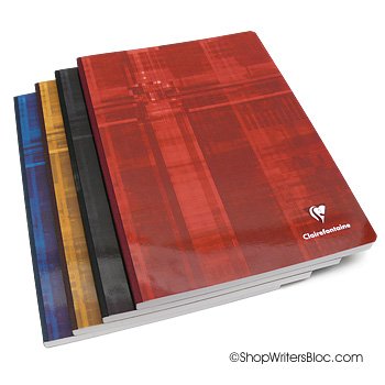 Clairefontaine Cloth-Bound Notebook- Large, Blank: 3329680914009 ...