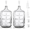 Amazon.com: Suzile 2 Pieces 5 Gallon Glass Carboy 5 Gallon Glass Water ...