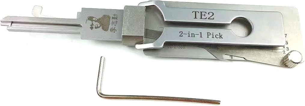 7Moli Pro Door Lock Pick Set 2 in 1 TE2 LockPick Tool Decoder and Pick ...