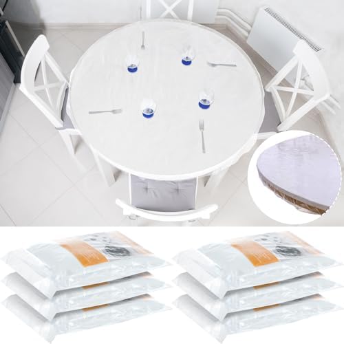 Amazon.com: Boao 6 Pcs 48 Inch Round Waterproof Table Cover Elastic ...