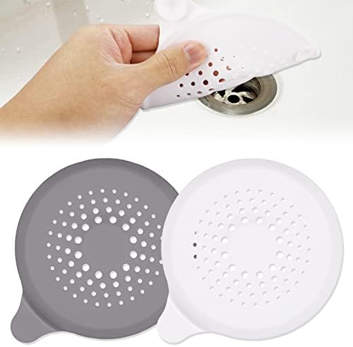 4 Pcs Silicone Drain Protector with Sucker, Sink Strainer Protector ...