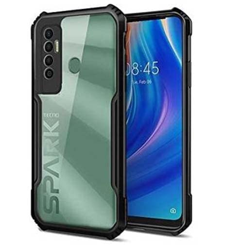 Dashmesh Shopping Shockproof Crystal Clear Back Cover Case for Tecno ...