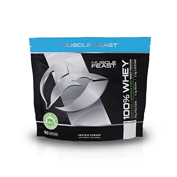 Muscle Feast 100% Grass-Fed Whey Protein, Pastured Raised Hormone Free ...