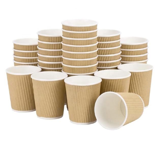 Classique Pack 150 ml Ripple Paper Cup for Juice,Coffee,Tea,Home,Office ...