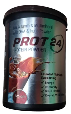 PROT 24 PROTEIN POWDER 225gm CHOCOLATE FLAVOUR 1+1 LIMITED PERIOD OFFER ...